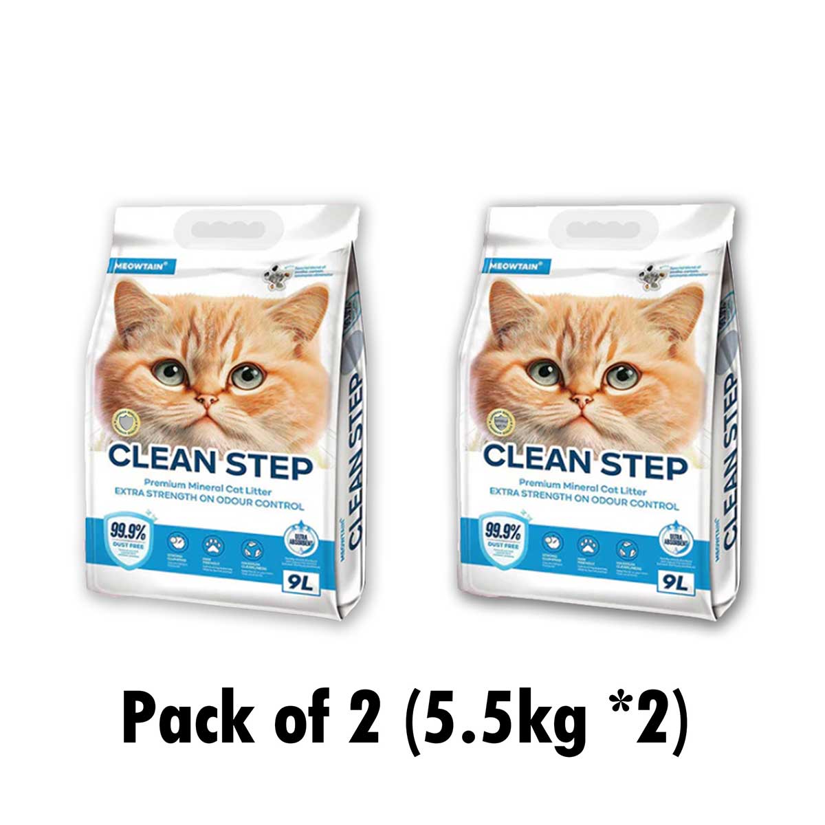 MEOWTAIN MINERAL CAT LITTER – Pack of 2 | Natural Bentonite Clumping ...